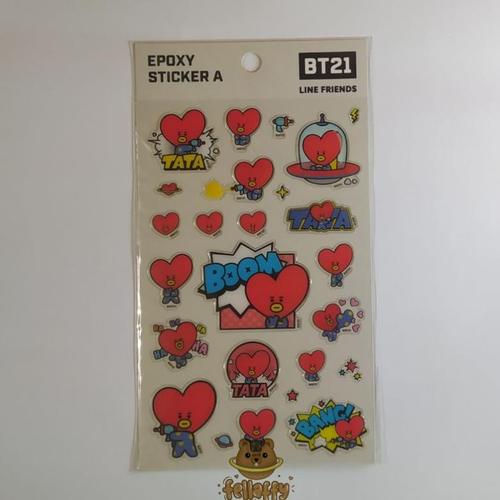 Jual BT21 Official LINE Epoxy Sticker - Tata - Jakarta Barat - yoayo80 ...