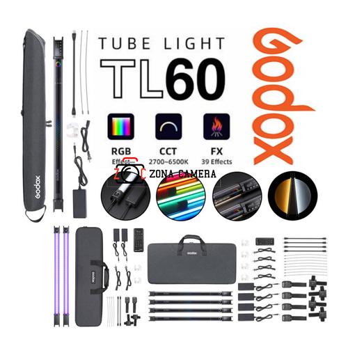 Jual Godox TL60 Kit 1 2 4 LED Video Light Fill Lighting RGB Effect TL ...