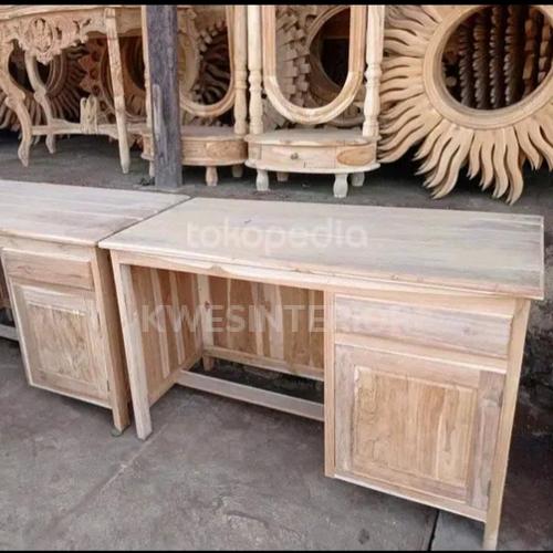 Jual meja guru meja belajar minimalis modern terbaru meja kantor kayu ...