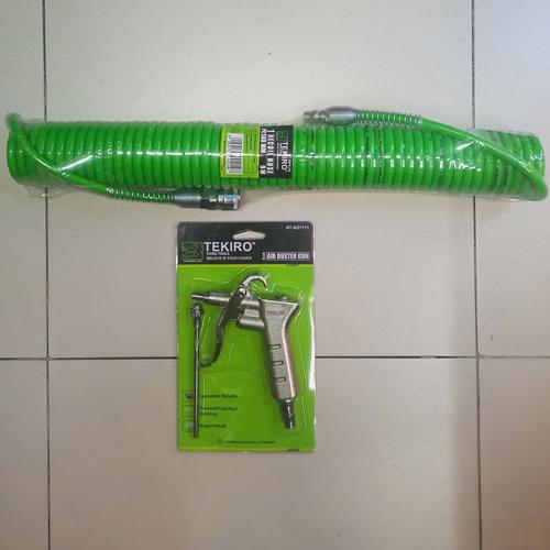 Jual TEKIRO SELANG RECOIL COMPRESSOR ANGIN 9M & AIR DUSTER GUN ...
