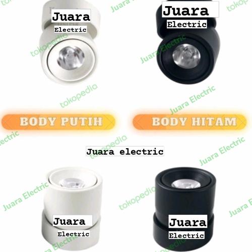 Jual HIRO LAMPU SPOT 360 SPOTLIGHT DOWNLIGHT LED 7 WATT SOROT OUTBOW - Body putih - Jakarta ...