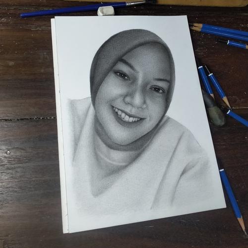 Jual Sketsa gambar handmade ukuran kertasA4 (tanpa bingkai) - Kab ...