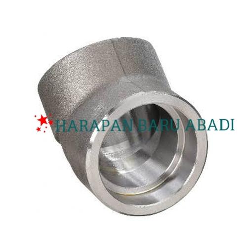 Jual Elbow / Knee Besi 45 Derajat Class 3000 SockWeld 1" inch SW #3000 ...