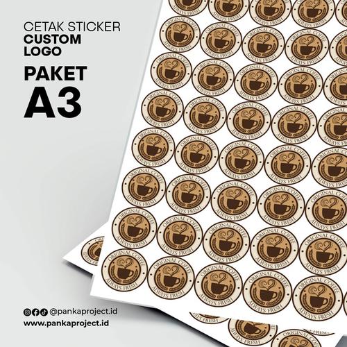 Jual Cetak Stiker Custom Logo PAKET A3 | STIKER LABEL PRODUK - 9X9CM ...