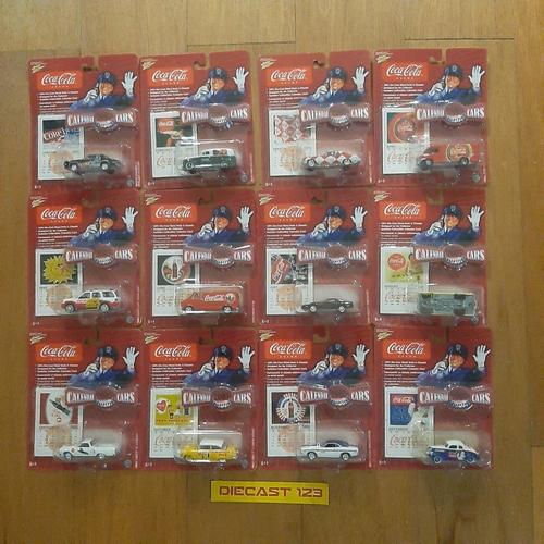 Jual (12 pcs) Johnny Lightning COCA COLA 2005 CALENDAR CARS COLLECTION ...