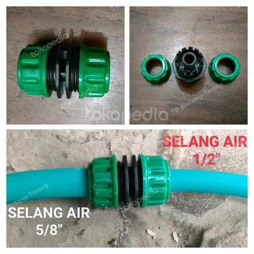 Jual SAMBUNGAN SELANG KE SELANG PVC 1/2" - 5/8" INCH QUICK CONNECTOR ...