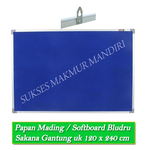 Jual Papan Mading / Softboard Bludru Sakana 120 x 240 cm Gantung ...
