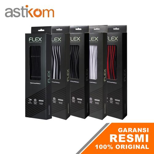 Jual Tecware Flex Extension Set Sleeve Cable Kabel Sleeving - Black Red ...
