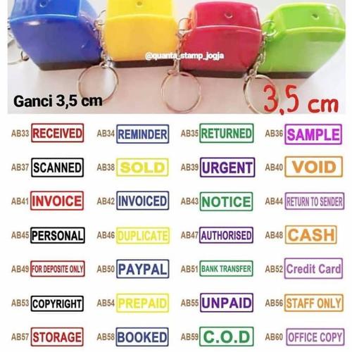 Jual Stempel Keterangan LUNAS, QC, LULUS, - 5 cm - Kota Yogyakarta ...