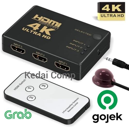 Jual HDMI SWITCH 3PORT ULTRA HD 4K / SWITCHER HDMI 3 PORT WITH REMOT - Kota Medan - Kedai Comp ...