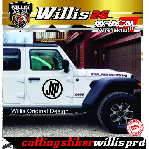 Jual Stiker Keren Cutting Sticker Kaca & Body Mobil JIP LOGO JEEP - Kab ...