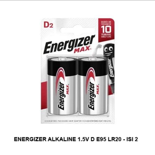 Jual ENERGIZER BATERAI ALKALINE SIZE D ISI 2 E95 LR20 AM1 MAX 1.5V ...