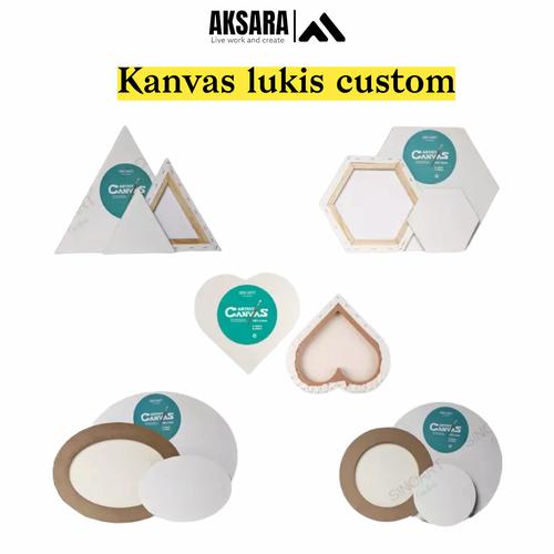 Jual kanvas lukis unik media lukis love bulat prisma segitiga - prisma ...
