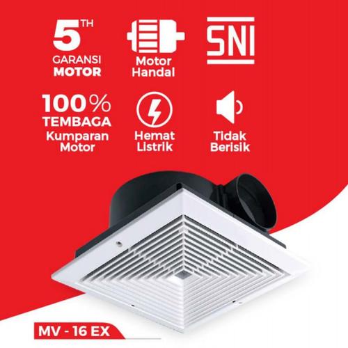 Jual MASPION CEILING EXHAUST FAN PLAFON MV-16 EX 6 INCH - Jakarta Barat ...