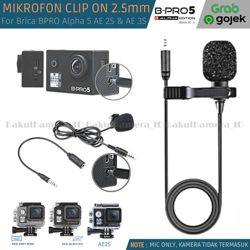 Jual Mic BPRO 5 AE3S Microphone Jack 2.5mm Lavalier Clip On for B-Pro ...