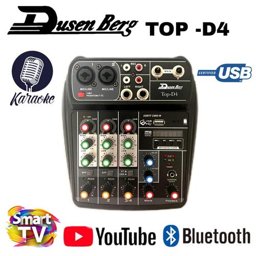 Jual Mixer DUSENBERG 4 Channel 2 Mono 2 Stereo Mixer Usb Bluetooth ...