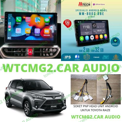 Jual head unit android oem toyota raize 9 inch diy - 9 inch 4/64 gb ...