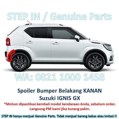 Jual Spoiler Bumper BELAKANG Samping Suzuki IGNIS GX Cover bumper side ...