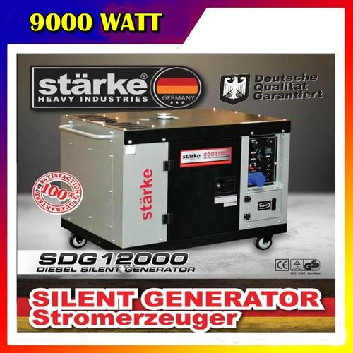 Jual GENSET 9000 WATT MURAH SIAP PAKE TYPE SILENT STARKE GERMAN SDG ...