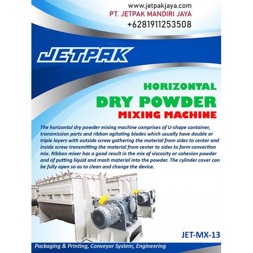 Jual HORIZONTAL DRY POWDER MIXING MACHINE - Mesin Mixer - Kota ...