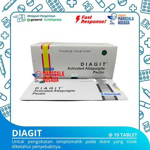 Jual DIAGIT ACTIVATED ATTAPULGITE PECTIN @ 10 TABLET - Kota Palembang ...