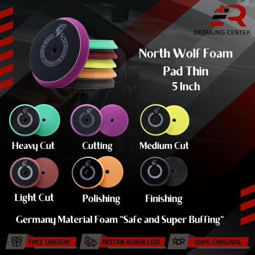 Jual Busa Mesin Poles Mobil NorthWolf 5 inch Nort Wolf Foam Pad Thin ...