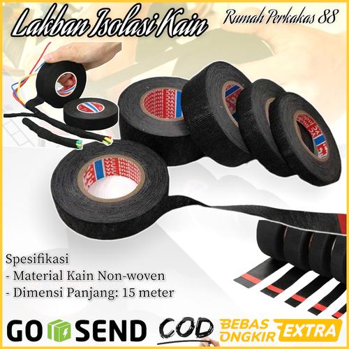Jual Lakban Isolasi Kain Kabel Listrik Adhesive Cloth Tape Heat ...