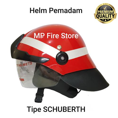 Jual FIRE HELMET HELM DAMKAR SCHUBERTH F220 MERAH RED PEMADAM KEBAKARAN ...