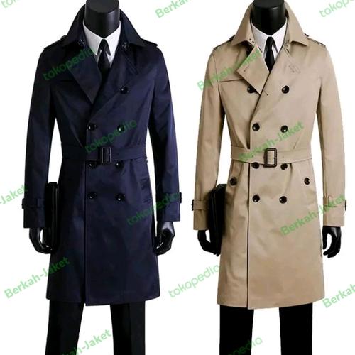 Jual jas pria /jas long coat/jubah pria /jaket musim dingin/ jubah pria ...