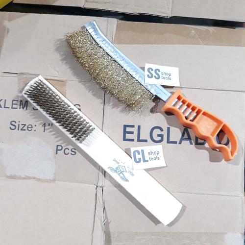 Jual sikat kawat kuningan halus lembut 8 baris alat bengkel pertukangan ...