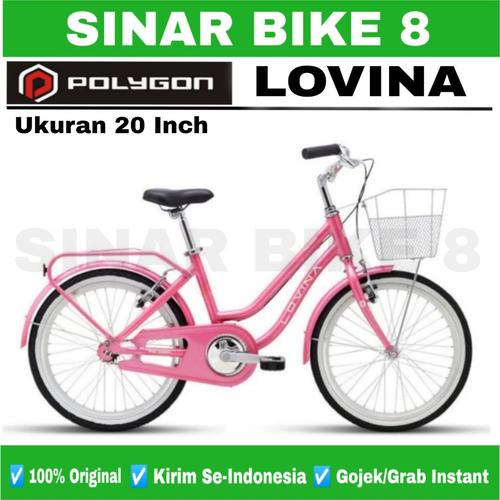 Jual Sepeda Keranjang Dewasa MINI POLYGON LOVINA Ukuran 20 Inch - Pink ...