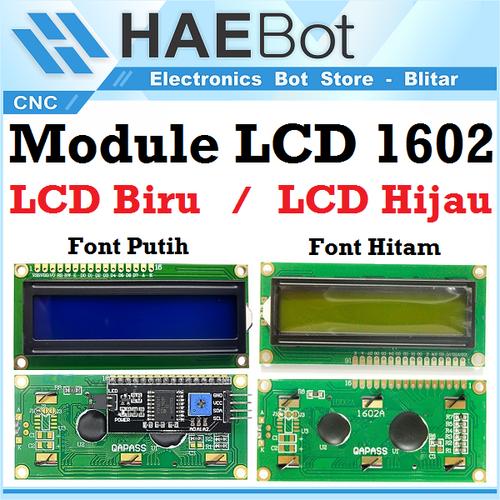Jual [HAEBOT] Modul Module LCD 16x2 1602 Background Warna Biru Hijau ...