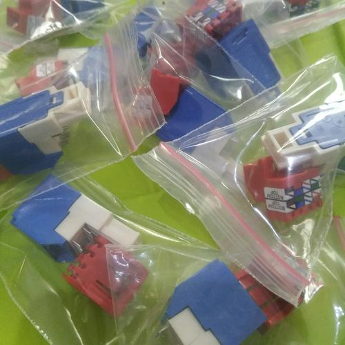 Jual modular data panduit cat5 / Jack panduit cat 5 warna biru ...