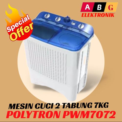 Jual POLYTRON MESIN CUCI 2 TABUNG PWM-7072B / PWM 7072 B / PWM7072 7KG ...
