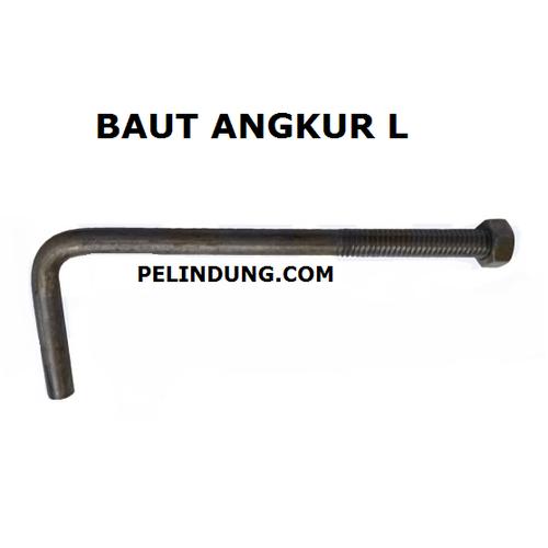 Jual Baut Angkur L 5/8 Inch 16 mm x 600 mm Anchor Bolt Struktur ...