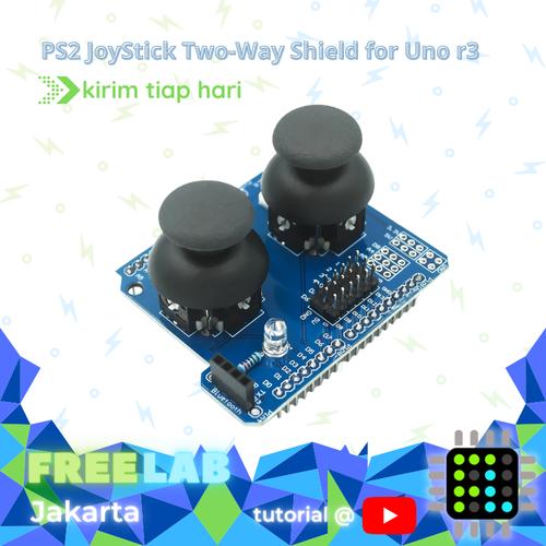Jual PS2 Dual Joystick Shield ARDUINΟ UNO Arm Robot Controller RX TX ...