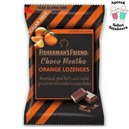 Jual FISHERMAN'S FRIEND CHOCO MENTHO ORANGE FLAVOUR LOZENGES SACHET 25 ...