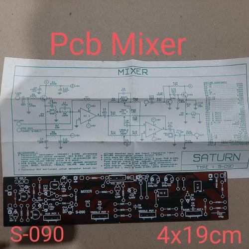 Jual PCB Mixer audio | pcb audio mixer merk saturn | S-090 - Kota ...