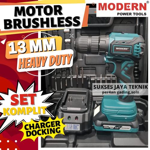 Jual Mesin Bor 13mm CAS heavy duty modern motor brushless M17 20V set ...