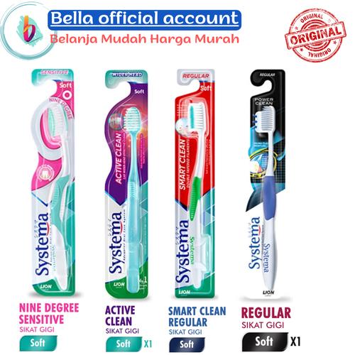 Jual Sikat Gigi SYSTEMA Nine Degree Sensitive Active Clean Smart Clean ...