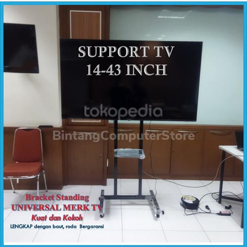 Jual Standing Bracket TV LCD & LED - 19-43 inch universal dengan roda ...