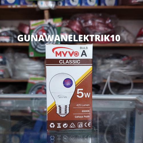 Jual LAMPU LED MYVO CLASSIC 5W, LAMPU MYVO 5 WATT, BERGARANSI 1 TAHUN - Kab. Bogor ...
