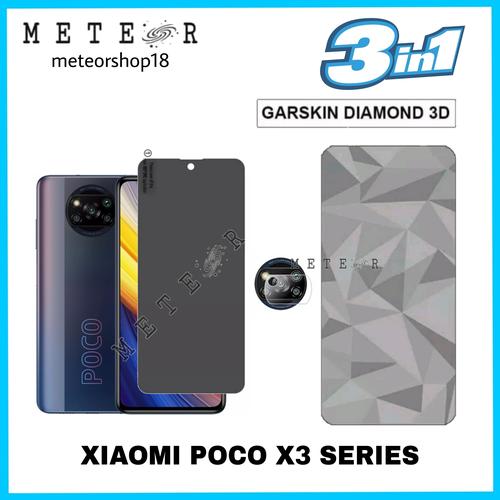 Jual XIAOMI POCO X3 PRO TEMPER GLASS SPY SKIN DIAMOND FLEX CAMERA 3IN1 ...