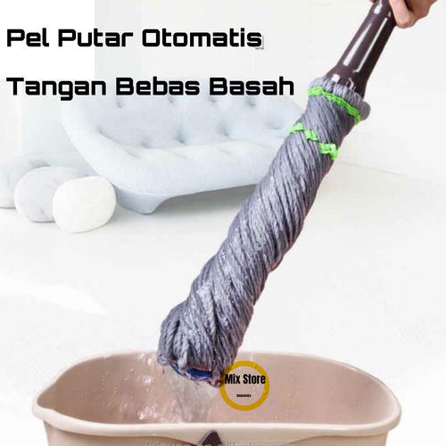 Promo Pel Otomatis Putar Magic Twist Mop Pel Lantai Putar Otomatis Pel ...