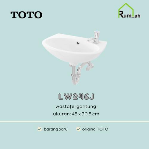 Jual WASTAFEL TOTO LW246J BODY ONLY / WASHTAFEL GANTUNG TOTO LW 246 ...