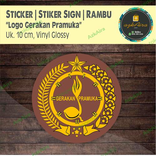 Jual Sticker Stiker Logo Gerakan Pramuka - Kab. Tangerang - AzkAira ...