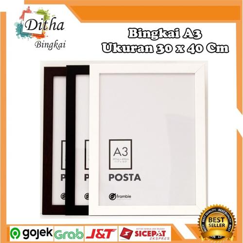 Jual Bingkai Foto Ukir & Minimalis A3 full (30 x 40 cm) - Pakai Kaca ...