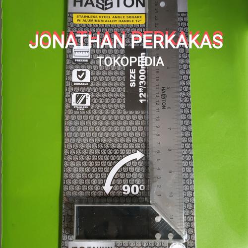 Jual Siku meter/siku tukang/penggaris siku/sekon/sikon prohex 12"/bh ...