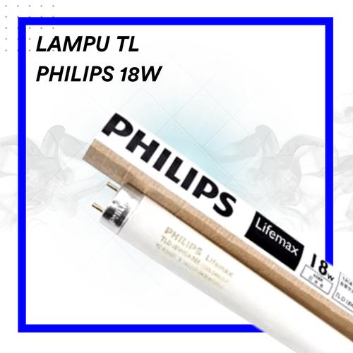 Jual PHILIPS LAMPU NEON TL 18W PUTIH 18 WATT TL-D TLD NEON T8 18WATT 54 ...