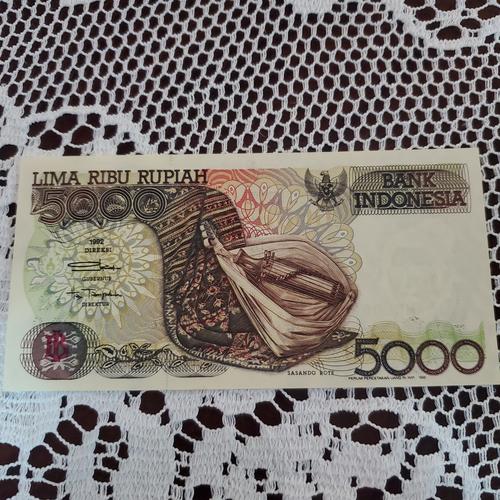 Jual Uang 5000 Rupiah sasando 1992 seri cantik 099909 - Kota Tangerang ...